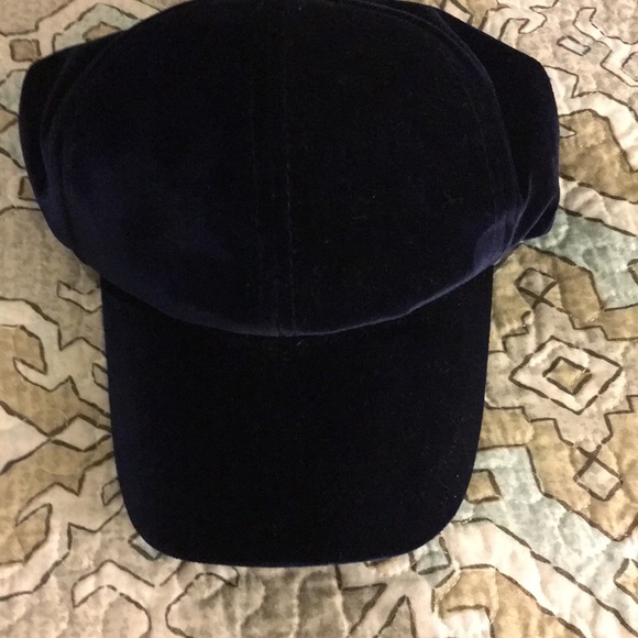 Accessories | Velvet Dark Blue Hat | Poshmark